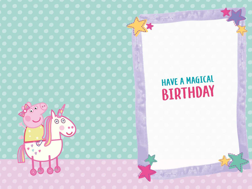 Peppa Pig Daughter Birthday Card With Badge Official Product | Yimbly