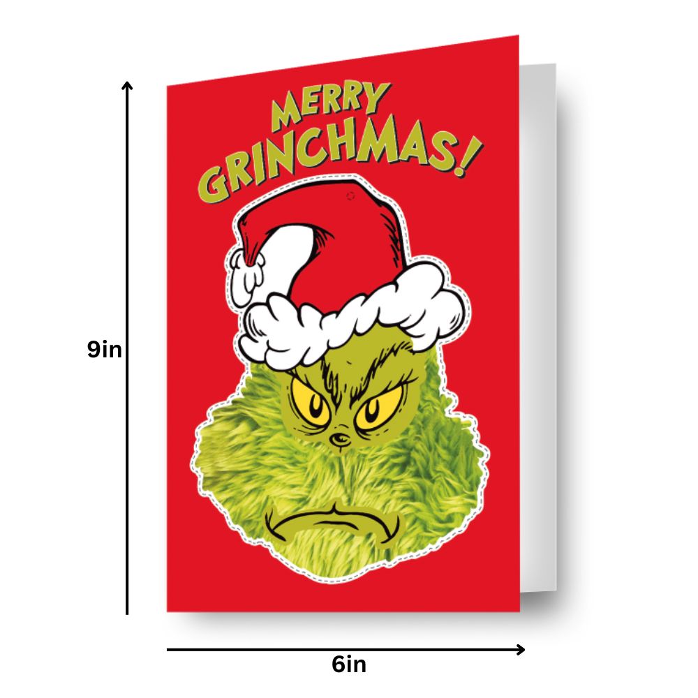 The Grinch 3d Furry Christmas Card Official Product | Yimbly