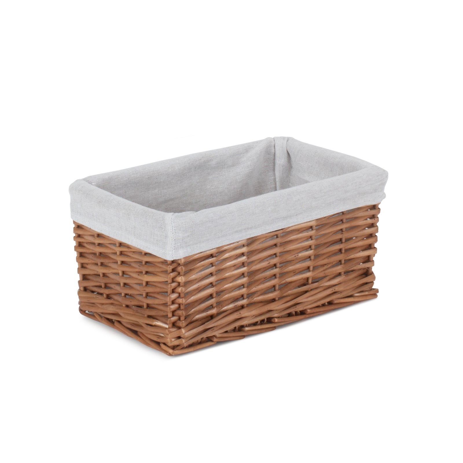 Red Hamper Wicker Double Steamed Storage Basket With White Lining | Yimbly