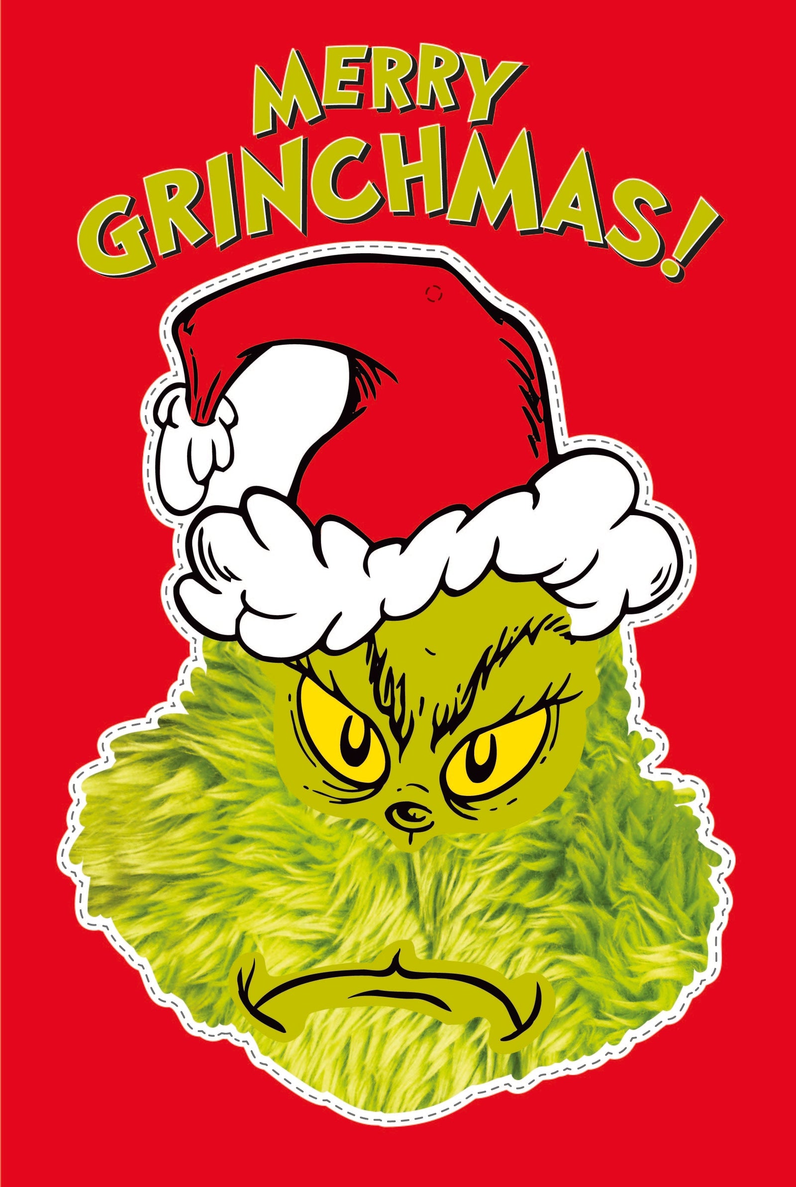 The Grinch 3d Furry Christmas Card Official Product | Yimbly