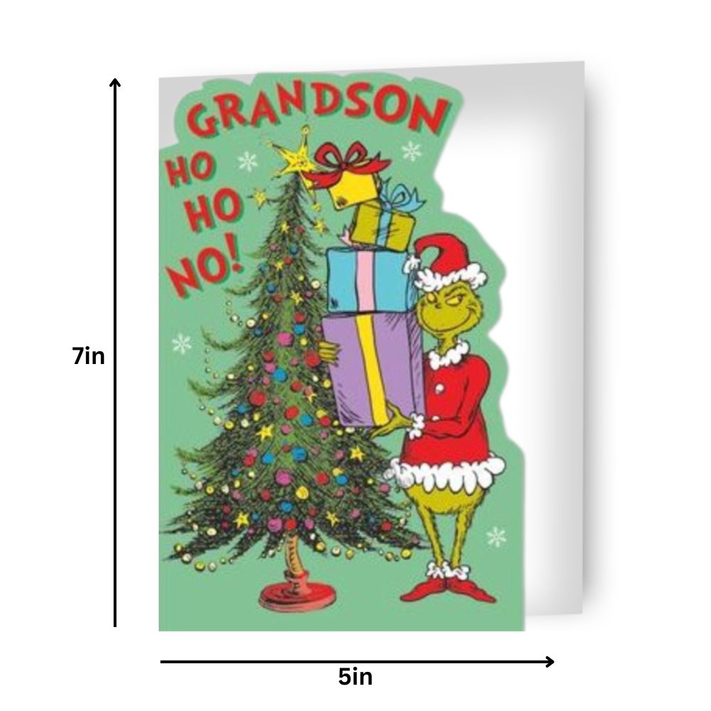 The Grinch Grandson Christmas Card Official Product | Yimbly